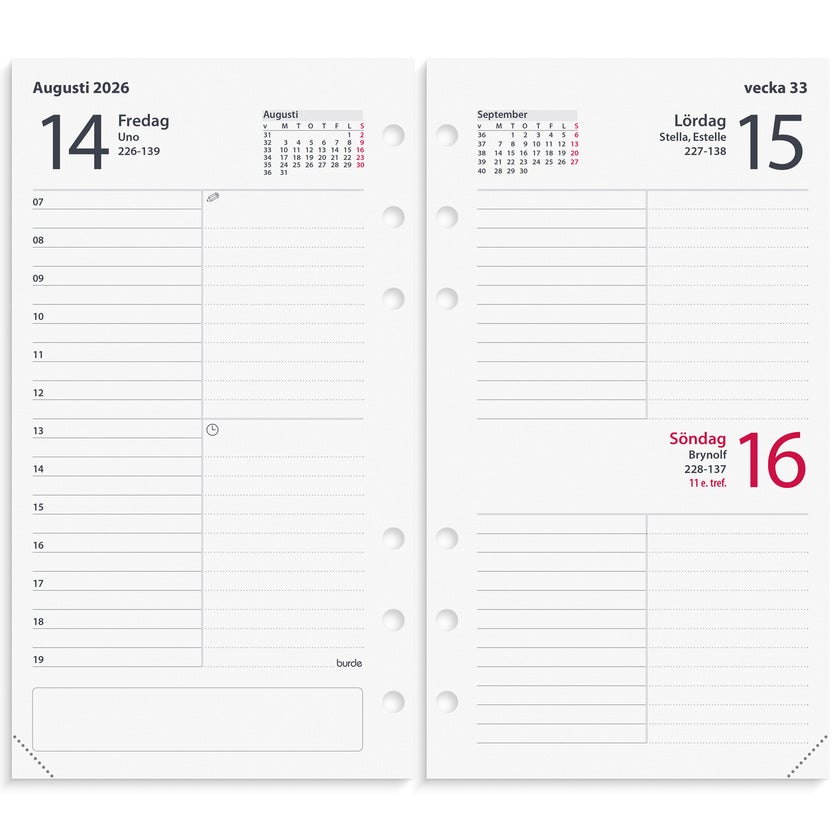 Kalender Regent Agenda 2026 kalendersats
